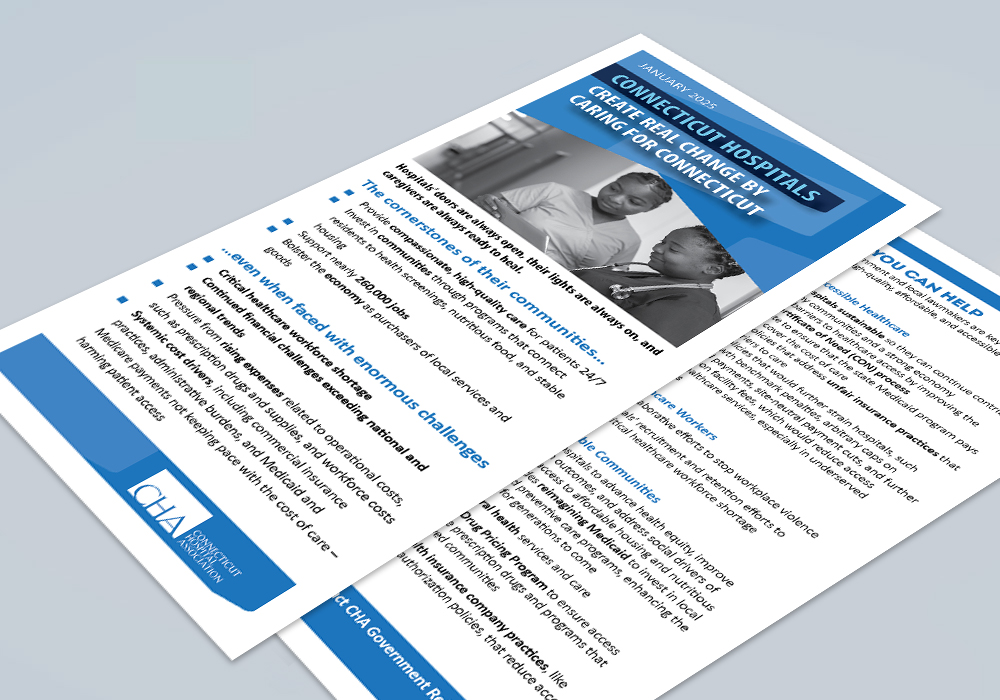 2025 CT Hospitals Create Real Change Advocacy Card | Connecticut ...