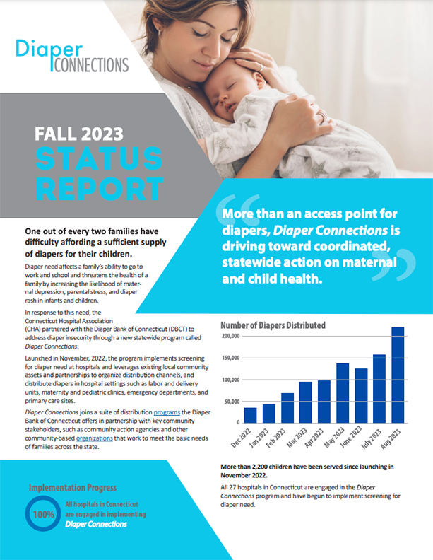 Diaper Connections Fall 2023 Status Report | Connecticut Hospital ...